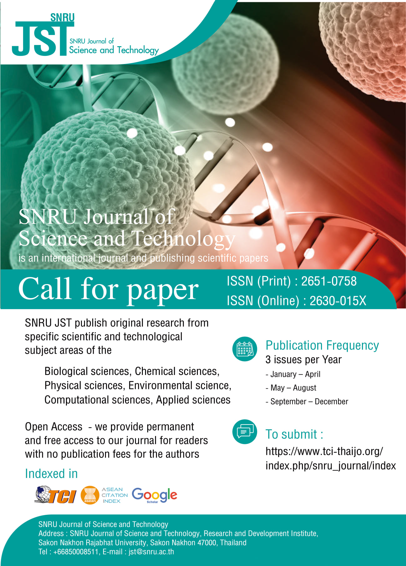 SNRU JOURNAL – RDI-SNRU